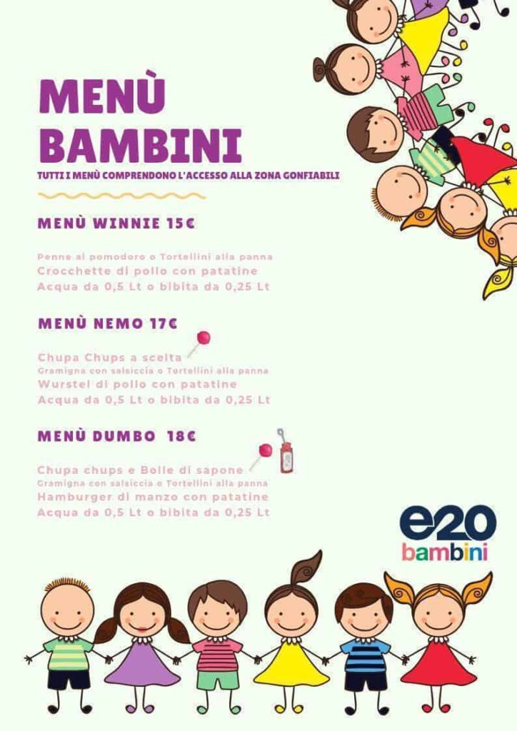 RISTORAZIONE - e20Bambini